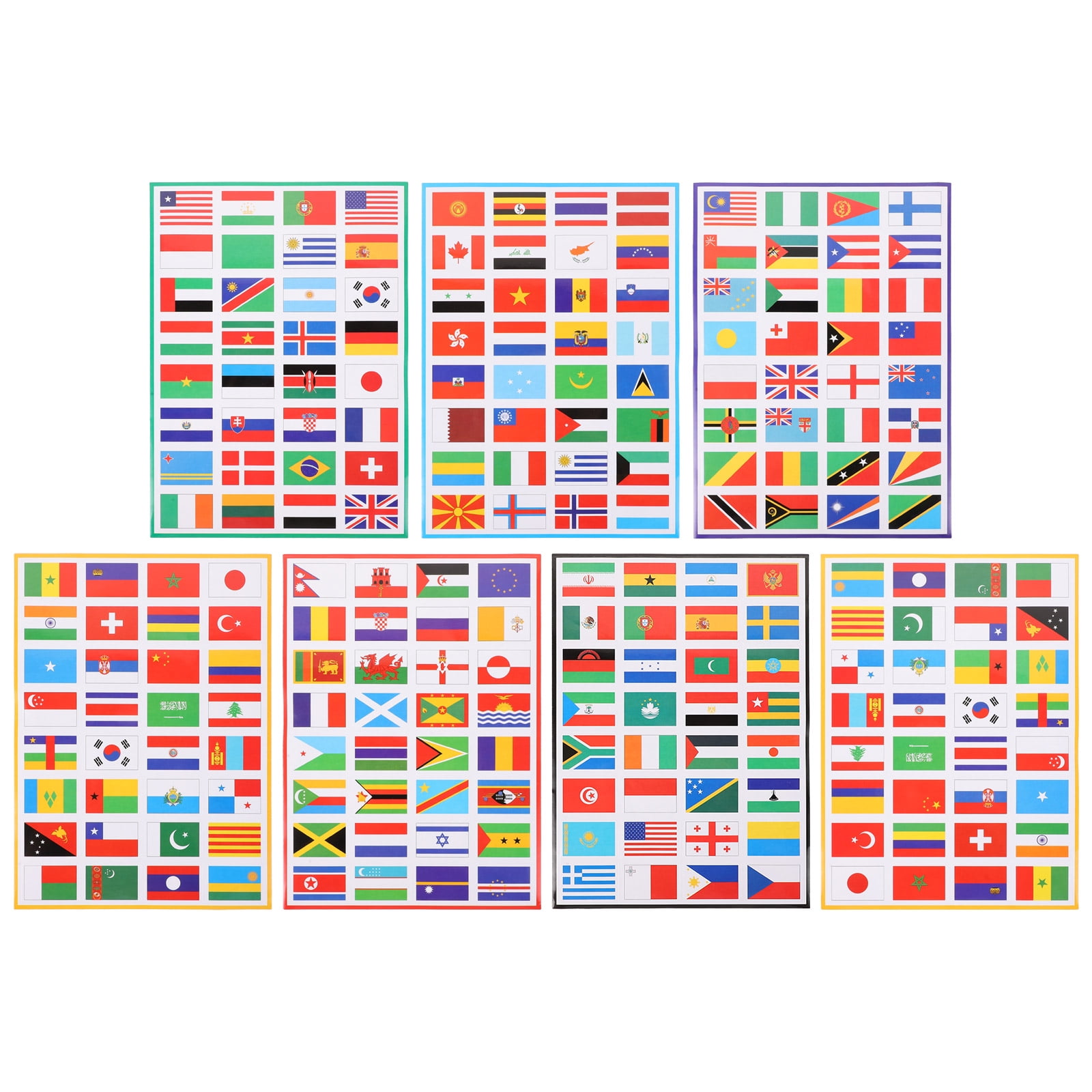Customer reviews for 7 Sheets World Flags Stickers Countries Flags ...