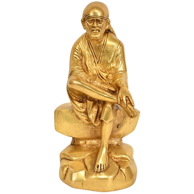 7" Shirdi Sai Baba Brass Statue | Handmade | Made in India - Brass ...
