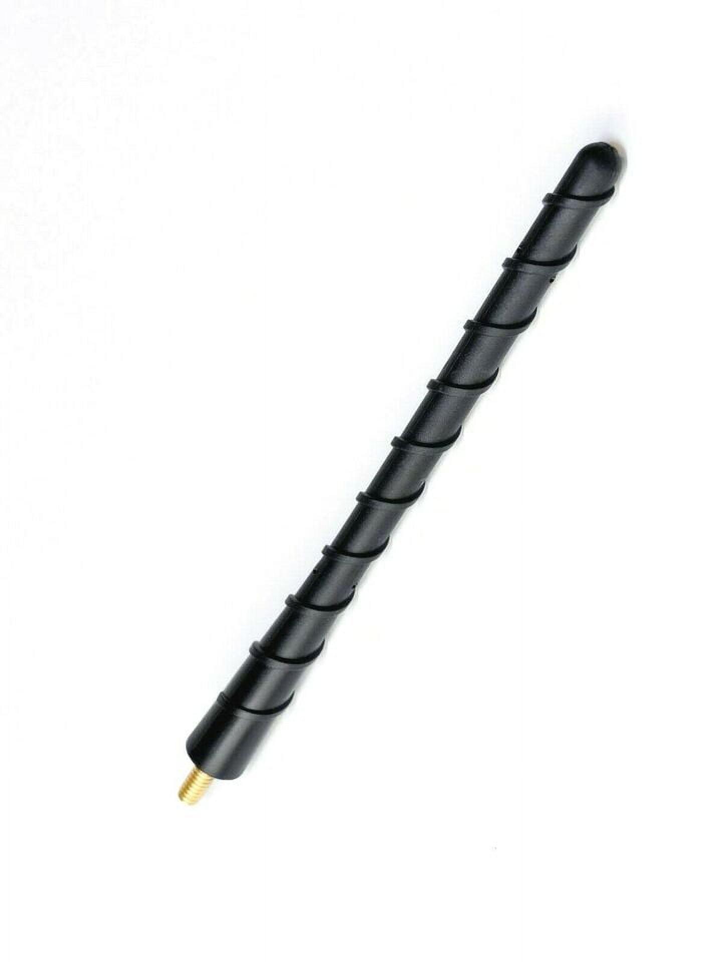 7" inch Short Black Rubber Spiral Antenna Mast Power Rod Radio AM/FM ...