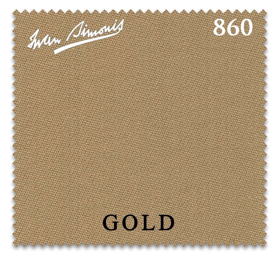 7' Simonis 860 Pool Billiard Table Cloth - Gold - AUTHORIZED DEALER ...