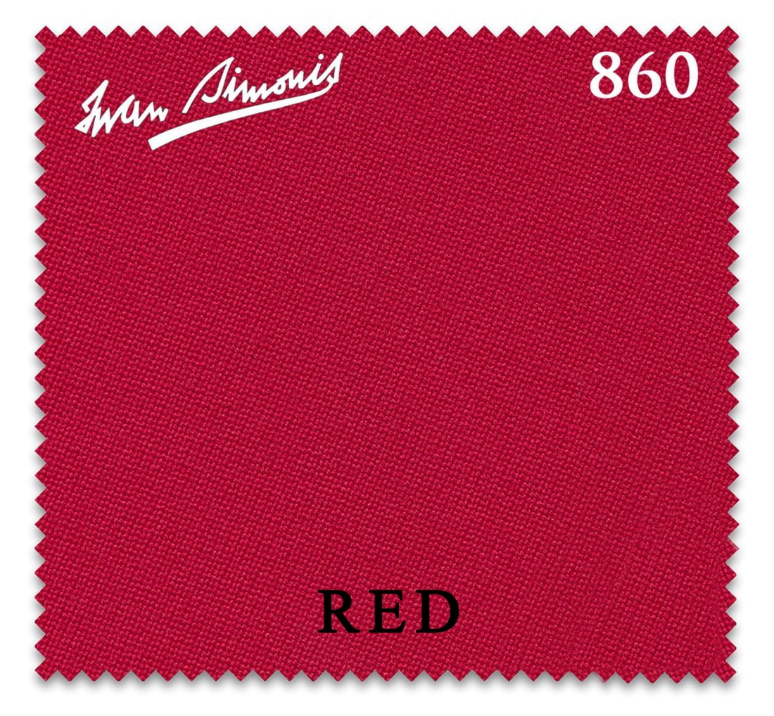 7' Simonis 860 Pool Billiard Table Cloth - Red - AUTHORIZED DEALER ...