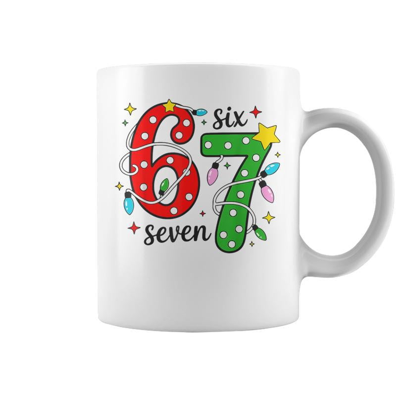 7 Six Seven Gen Z Alpha Meme Slang Xmas Christmas Coffee M - Walmart.com
