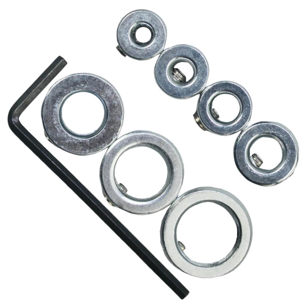 7 Sizes Carbon Steel Drill Guide Stop Collars Controller Set Precise ...