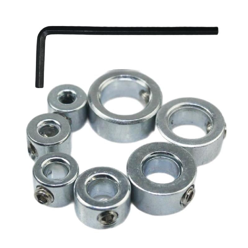 7 Sizes Carbon Steel Drill Guide Stop Collars Controller Set Precise ...