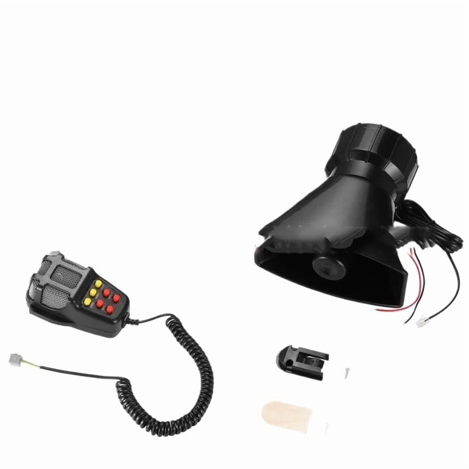 7-Sound Loud Car Warning Alarm Truck Portable Alarm Loudspeaker 12V ...