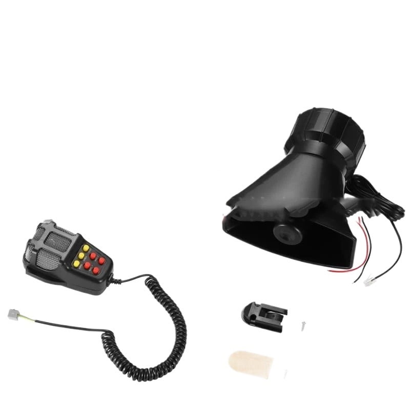 7-Sound Loud Car Warning Alarm Truck Portable Alarm Loudspeaker 12V ...