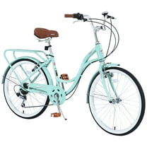 Dextrus 26 Inch Beach Cruiser Bike for Women - 7 Speed Commute Bike for ...