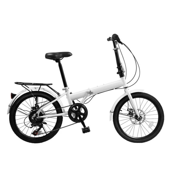 7 Speed Foldable Bicycle Cycling City Bike Folding Bike Dual Disc Brake ...