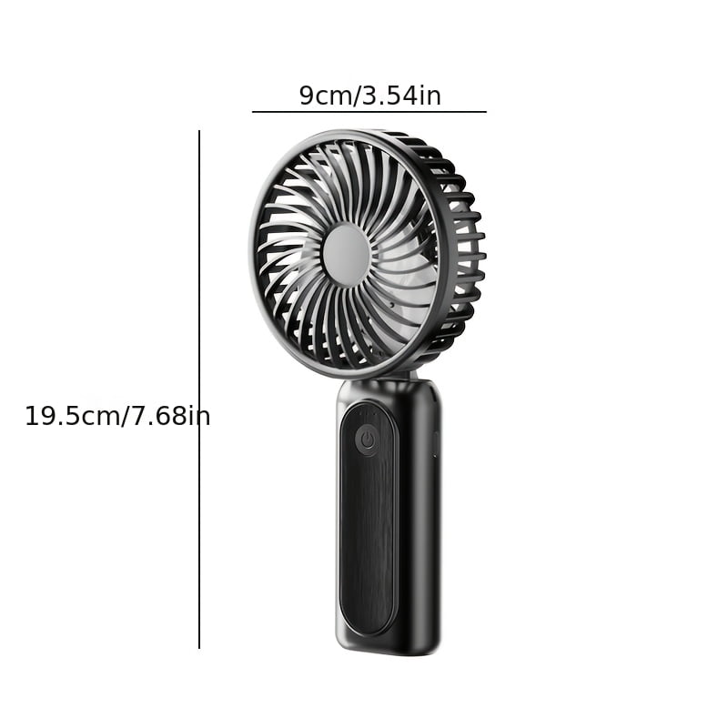 7-Speed Handheld Neck Fan, 180° Adjustable Strap, Type-C Fast Charge ...
