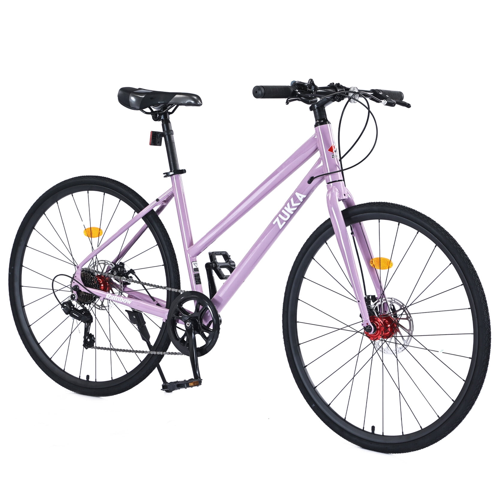 7 Speed Shimano Hybrid Bike for Men & Women, 700C Lightweight Wheels ...