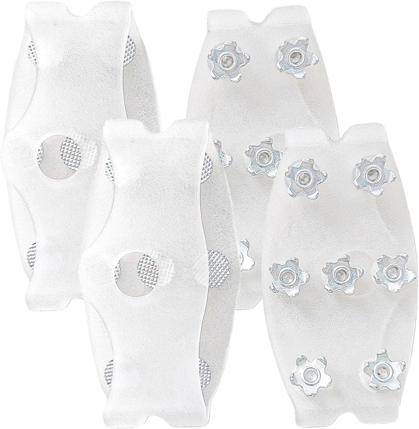 7-Spike Crampons - 4 Pieces Ice Cleats for Boots Shoes | Snow Traction ...