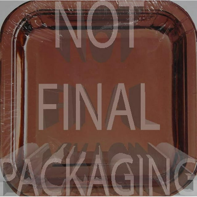 7" Square Foil Rose Gold Paper Dessert Plates, 10ct - Walmart.com
