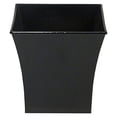 7" Square Plastic Pot - Glazed Black - for Home Decor, Offices ...