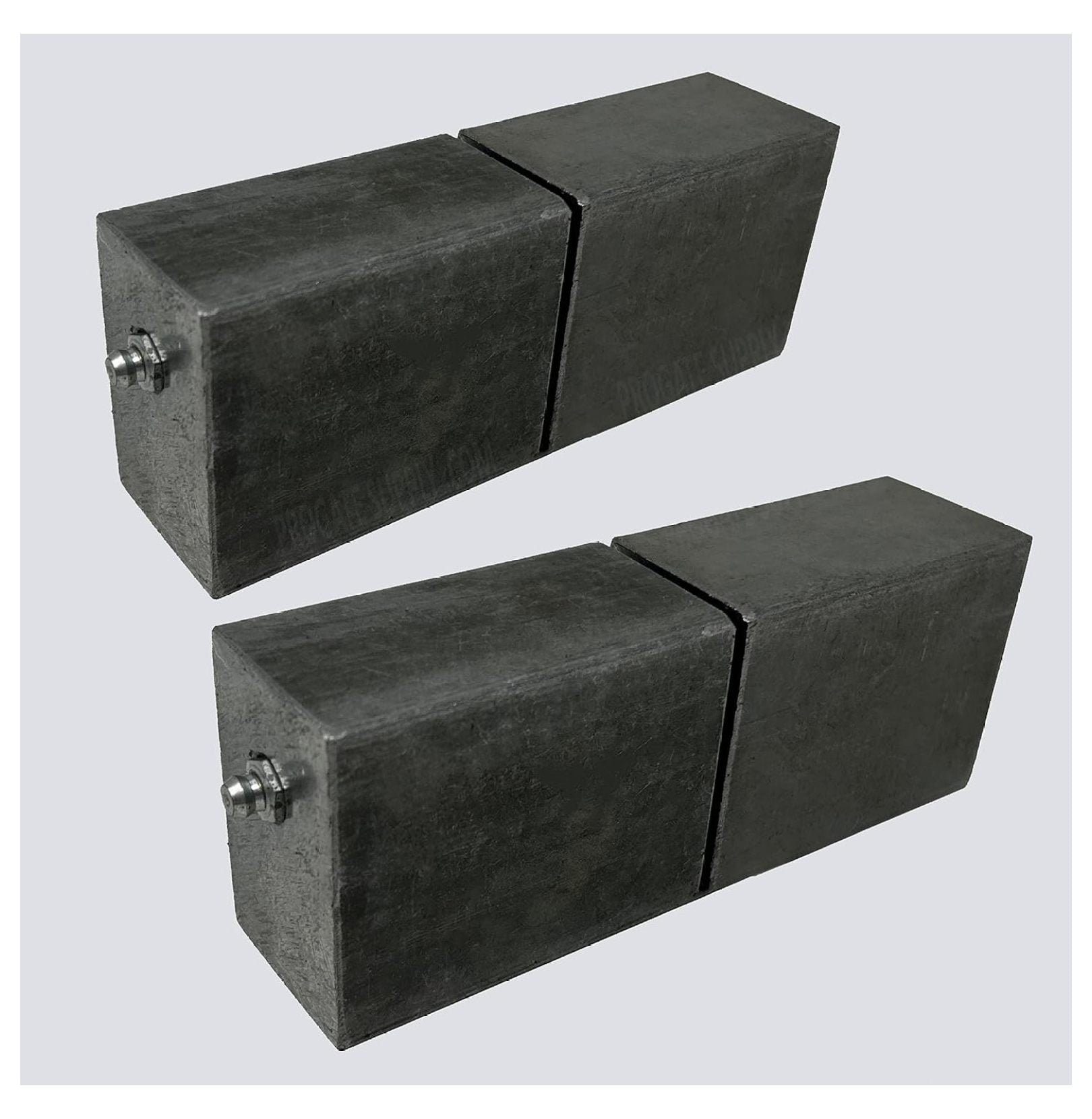 7" Square Rectangle Hinge Heavy Duty Weld on Steel Bearing Barrel (Pair ...