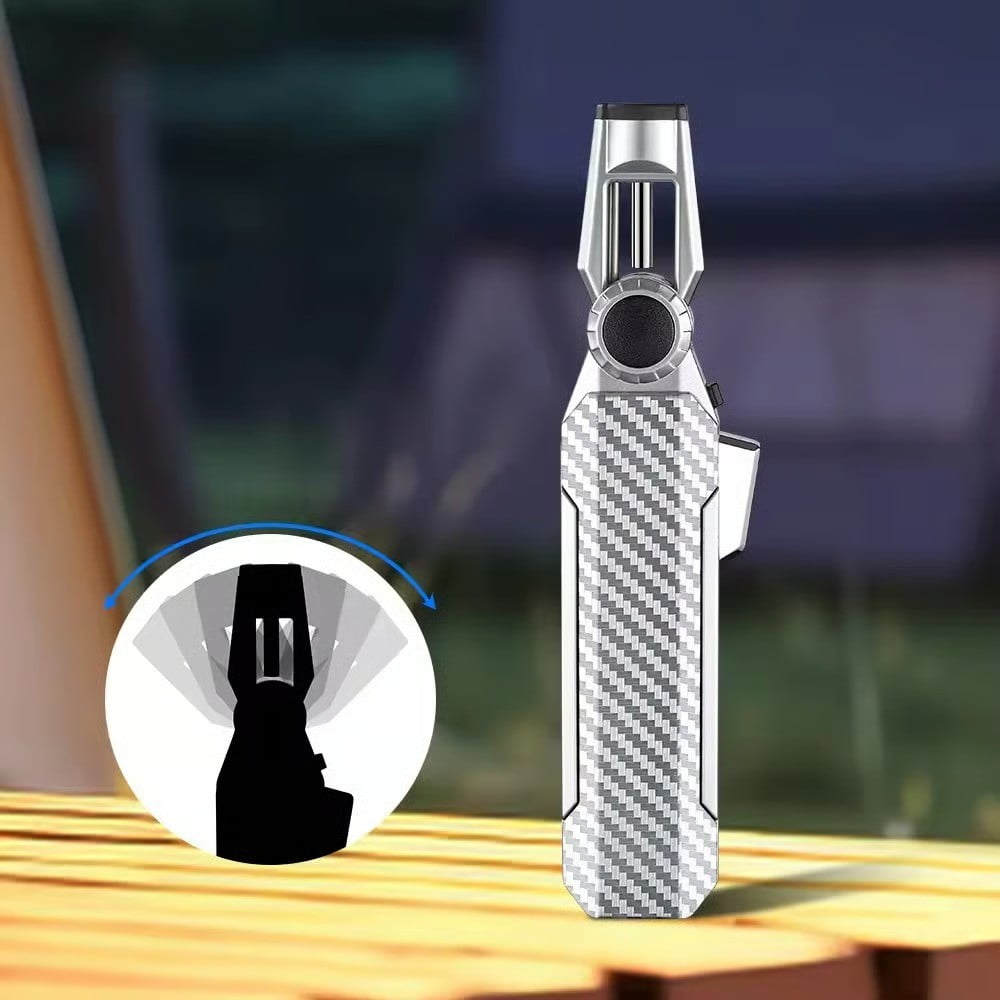 7 Stage Folding Straight-Injection Gas Lighter Windproof High ...