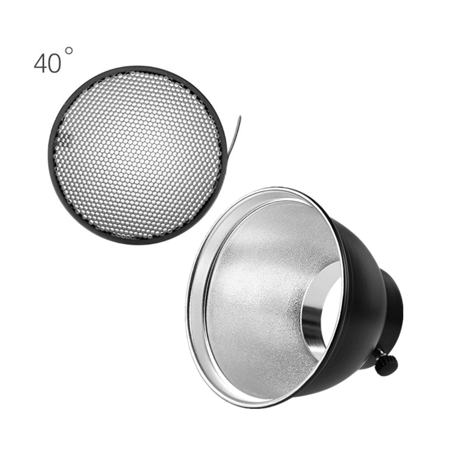 7'' Standard Reflector Diffuser Lamp Shade Dish + 10 20 30 40 50 Degree ...