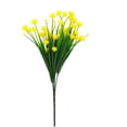 7-Stem Artificial Flower Set (2PCS Each: Yellow/Purple/White/Orange-Red ...