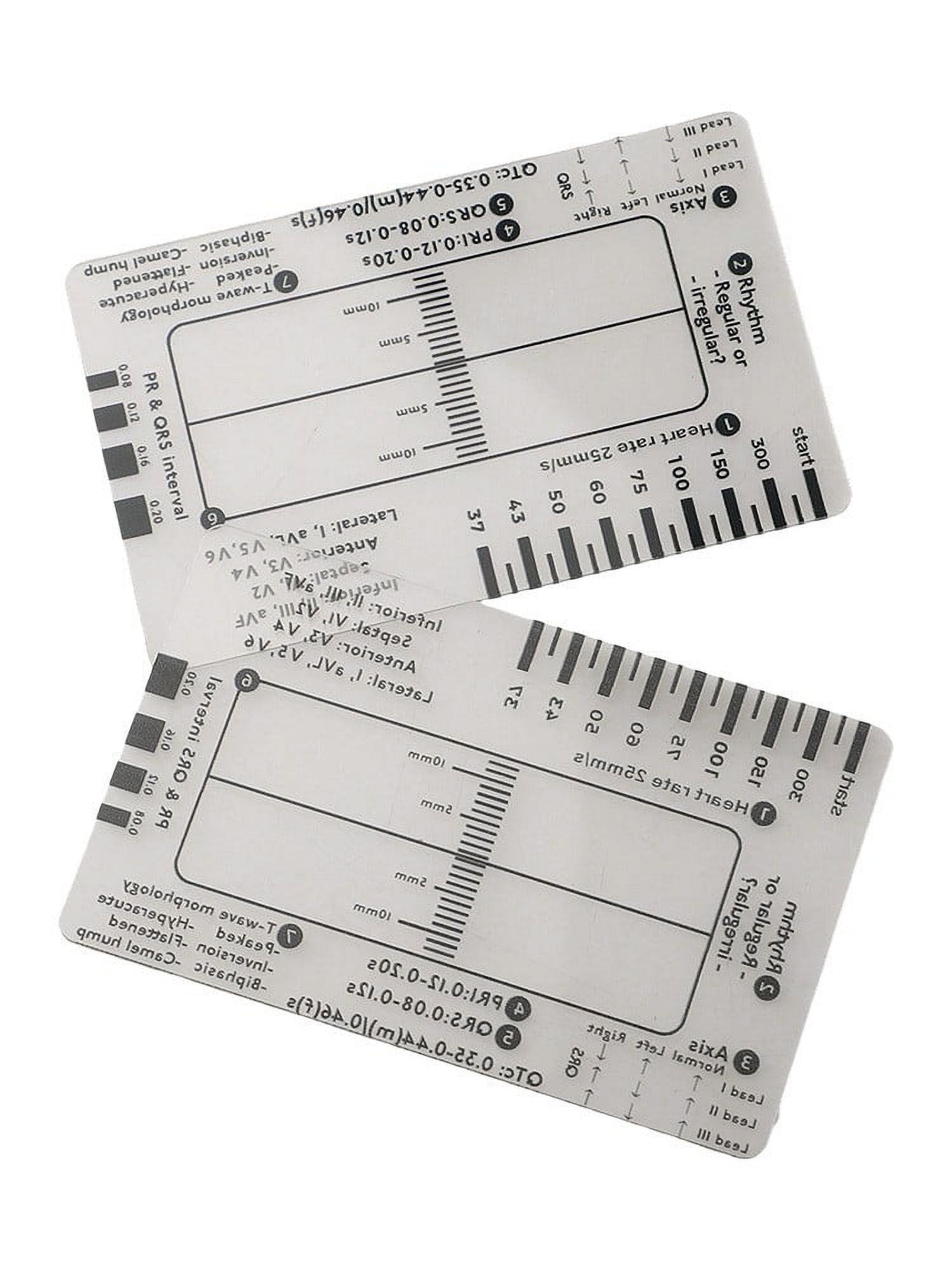 7 Step Ruler Interpretation Measurement Tool Transparent Caliper ...