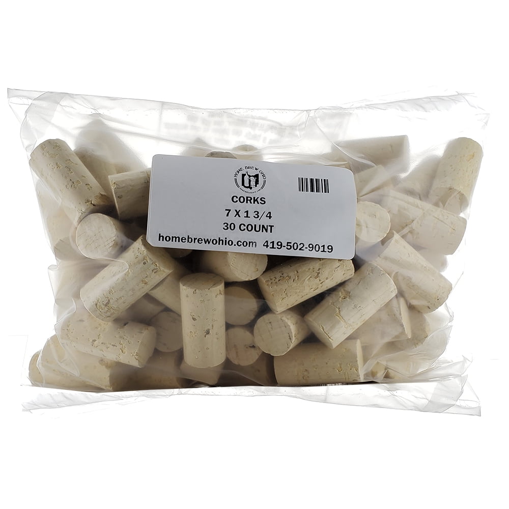 # 7 Straight corks 13/16" x 1 3/4" Bag of 30 - Walmart.com