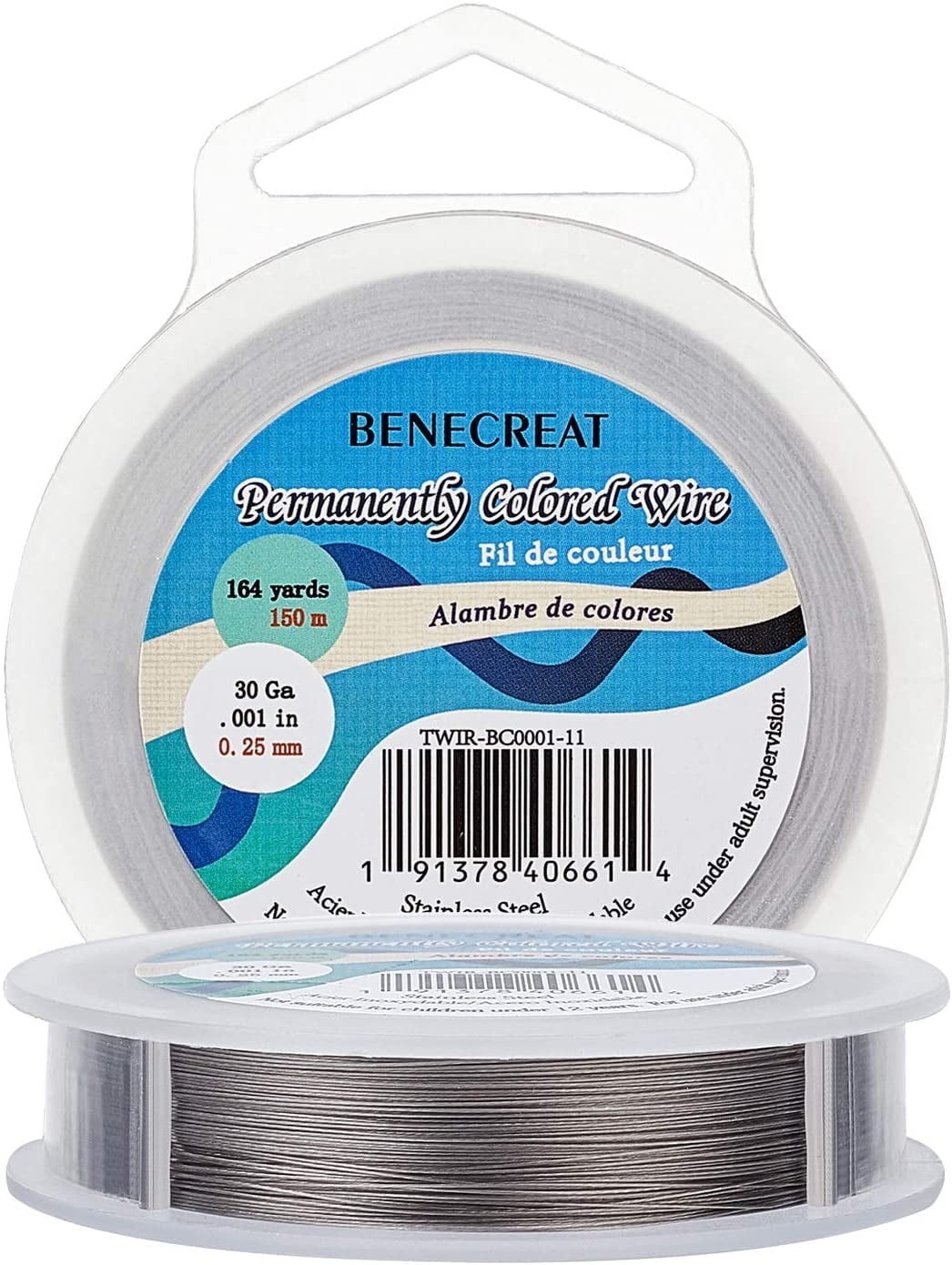 7 Strands Bead String Wire (0.25MM 490FT) Nylon Coated Stainless Steel ...