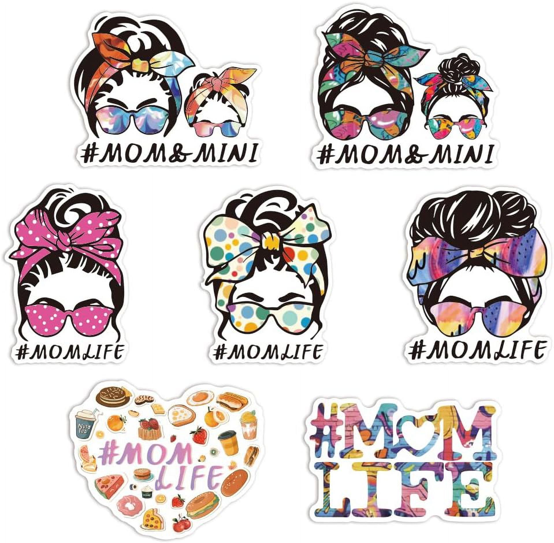 7 Styles Mom Life Car Sticker Food Cake Automotive Decals Mom Love ...