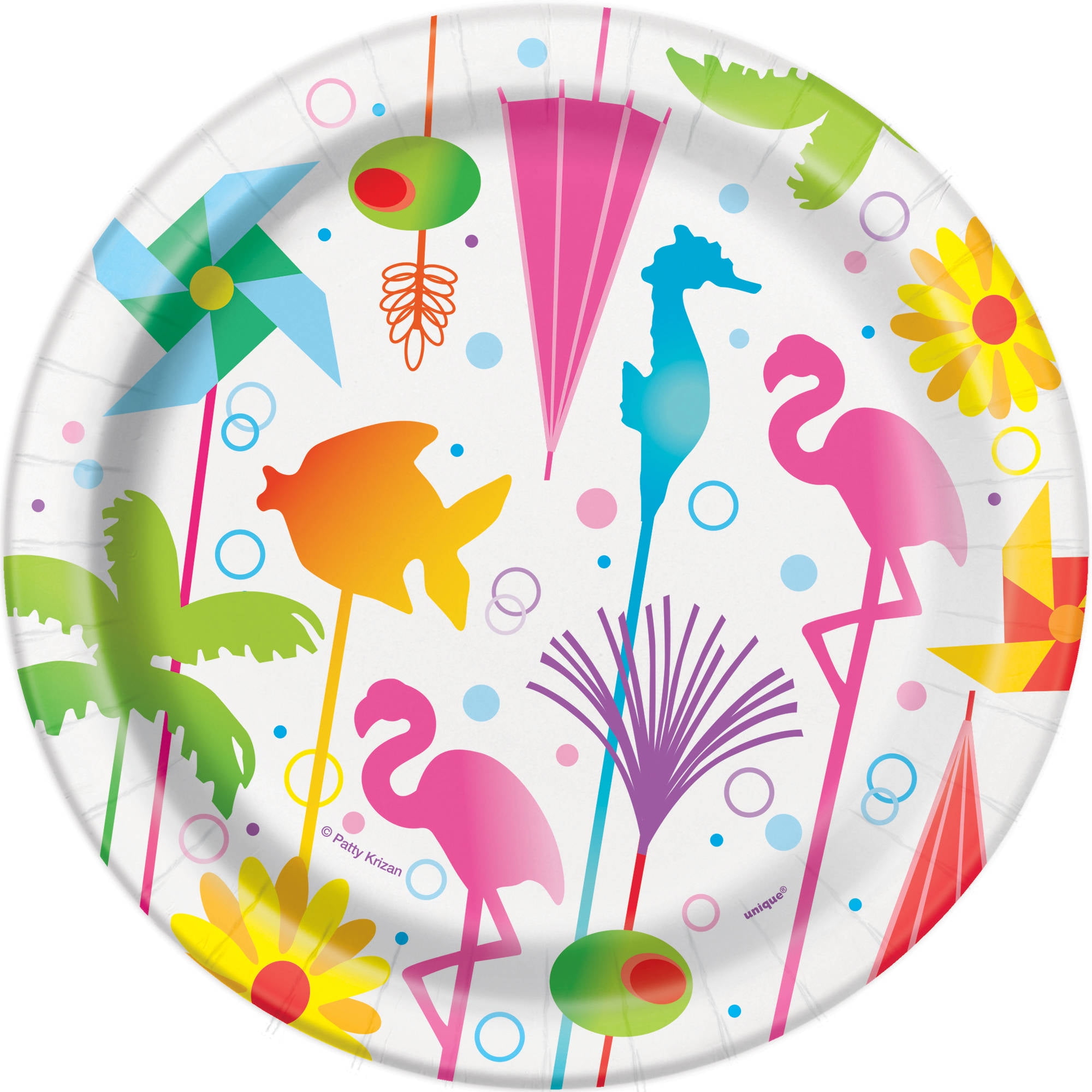 7" Summer Cocktail Paper Party Plates, 8ct - Walmart.com