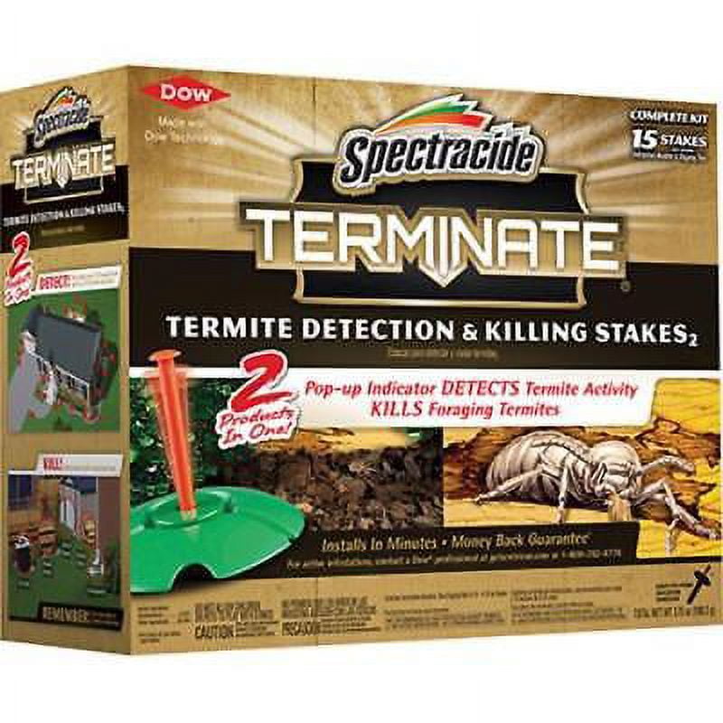 7" Terminate Termite Killing Stake Detection Shields Child Re - Walmart.com
