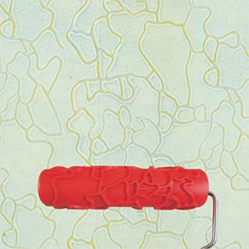 7'' Texture Roller DIY Decorative Art Pattern Paint Roller Rubber ...