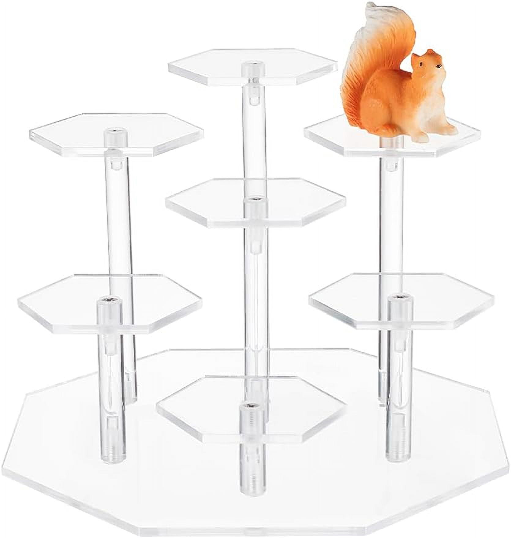 7 Tier Acrylic Display Riser Stand Minifigures Display Risers Octagon ...
