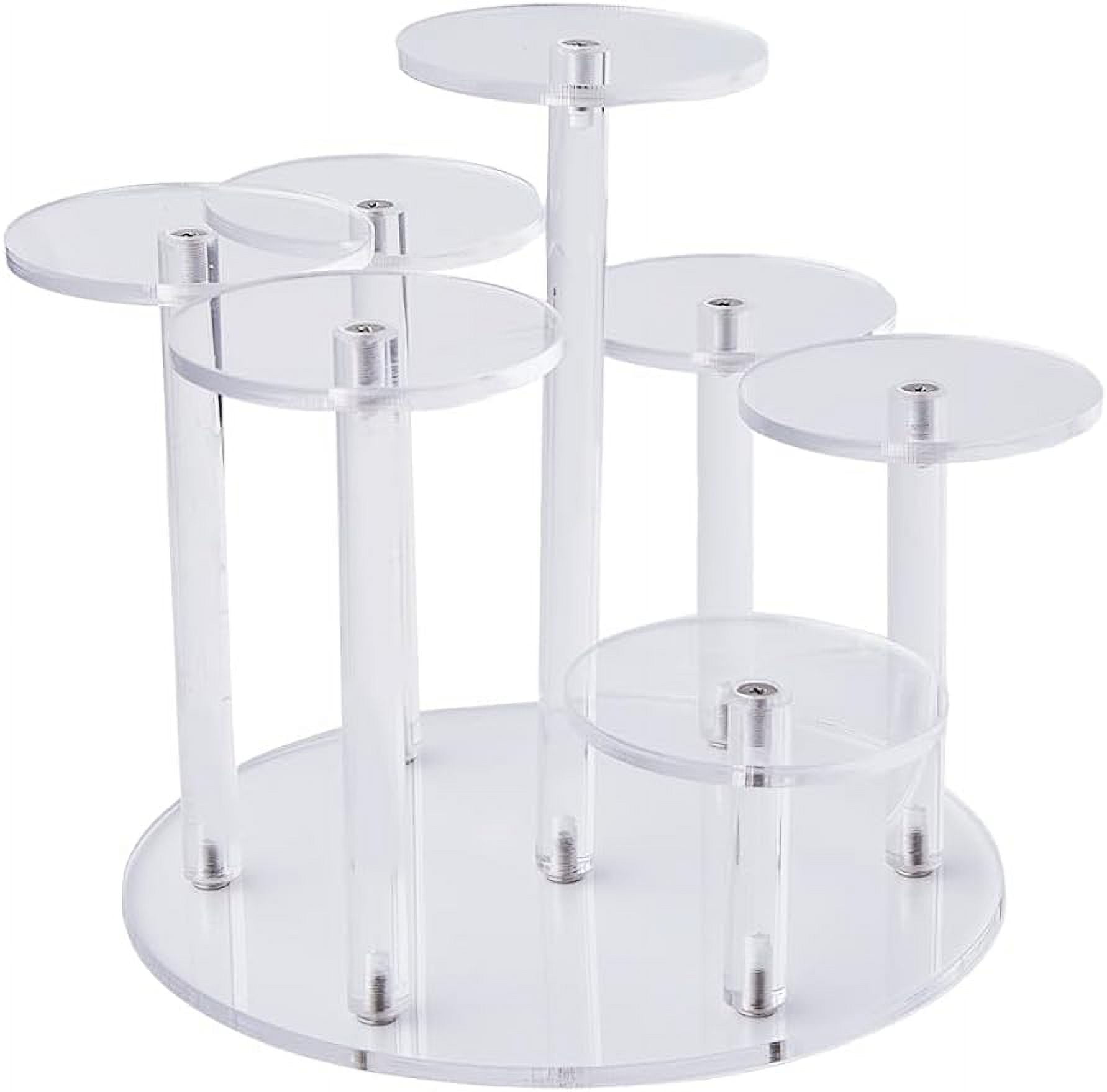 7-Tier Acrylic Display Stand Round Minifigure Organizer Tiered Rack ...