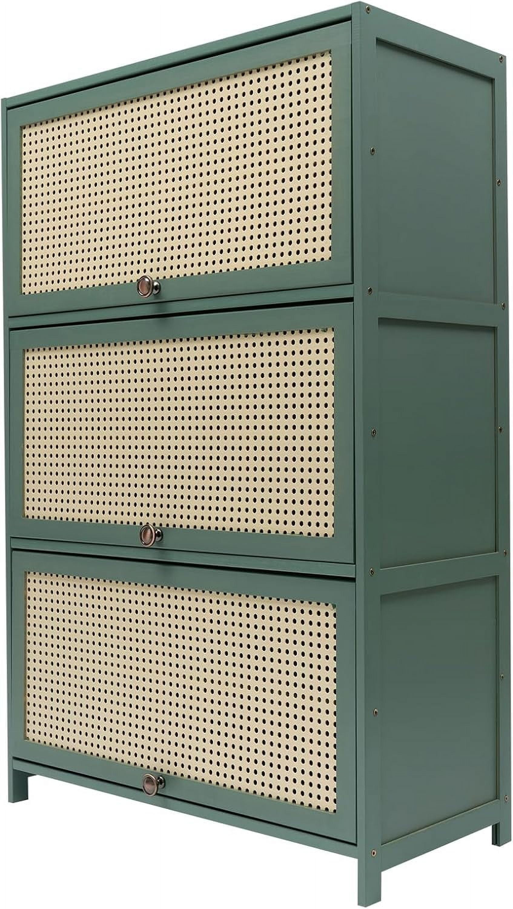 7-Tier Bamboo Shoe Rack Organiser Cabinet Free Standing Shoe Organiser ...