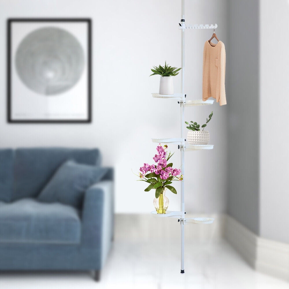 7-Tier Indoor Plant Pole Corner Flower Display Rack Adjustable Plant ...