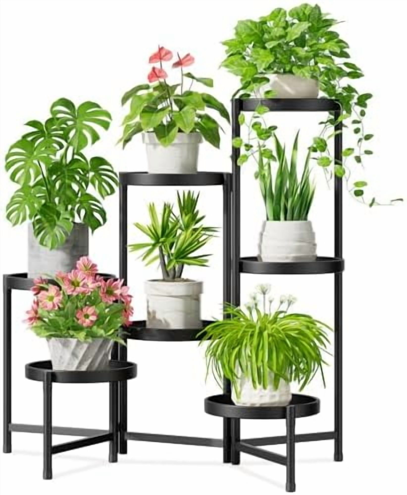 7 Tier Large Plant Stand Indoor with 10 Inch Wide Tray, Tiered Corner ...