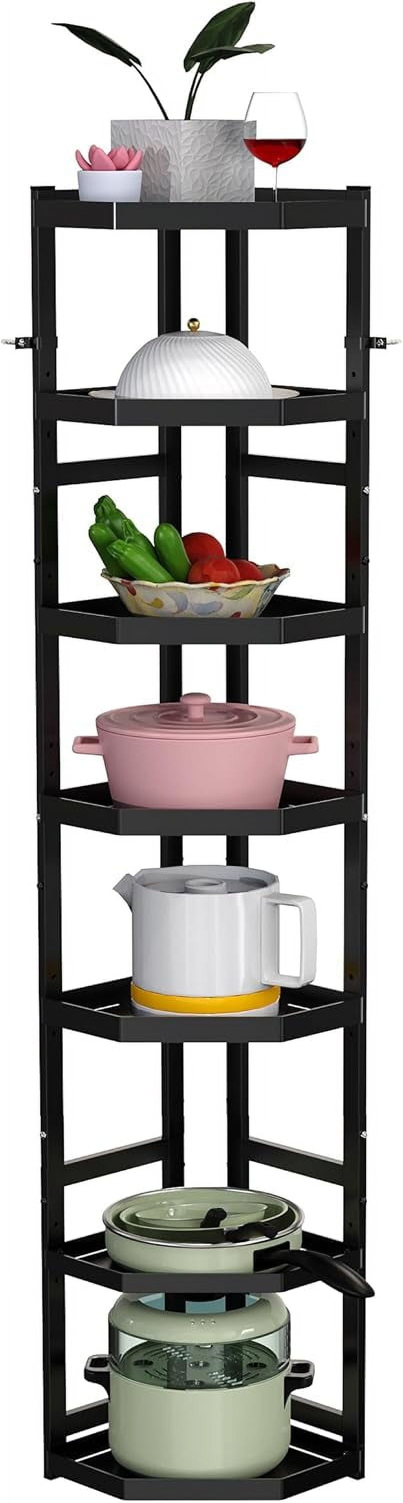 7-Tier Multifunctional Adjustable Pan & Pot Rack for Kitchen Pan ...