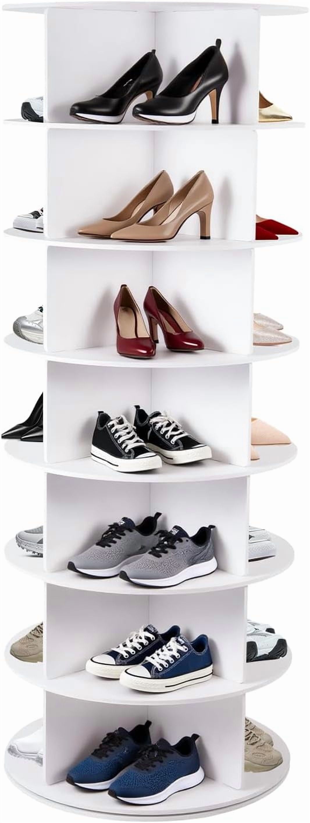 7 Tier Rotating Shoe Rack,Round Shoe Rack,frees Standing Shoe Racks ...