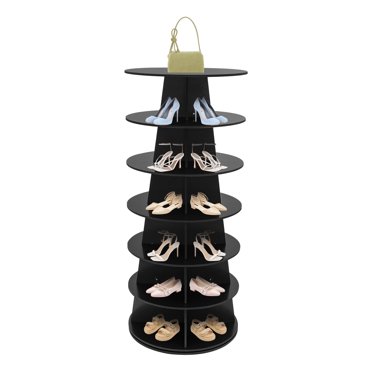 SULIVES 360° Spinning Shoe Rack: 7 Storage Layers, Holds 28 Pairs, for ...