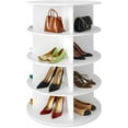 7 Tier Rotating Shoe Rack Tower Spinning Shoe Display Lazy Susan ...