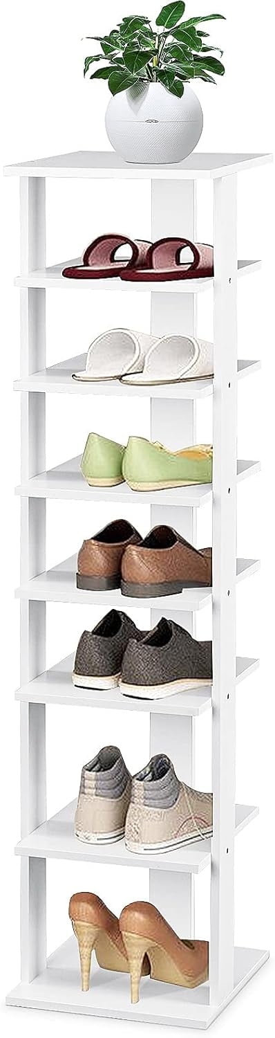 7-Tier Shoe Rack, Entryway Shoe Shelf Organizer with Multiple Layers ...