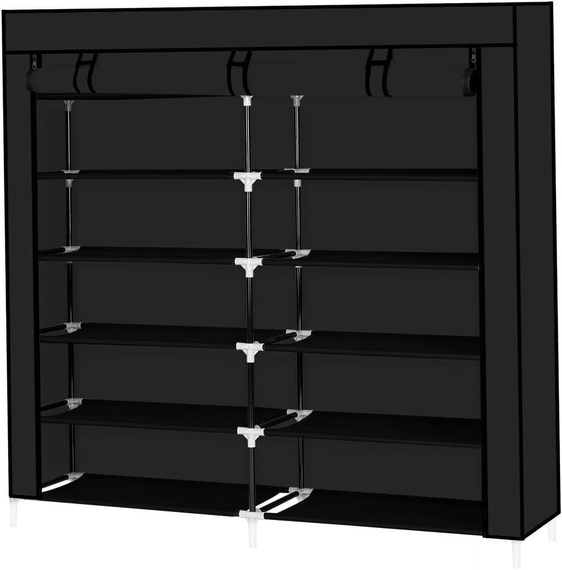 7 Tier Shoe Rack Storage Organizer, 36 Pairs Portable Double Row Shoe ...
