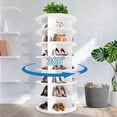7-Tier Spinning Shoe Rack, 360 ° Rotating Shoe Organizer Tower ...