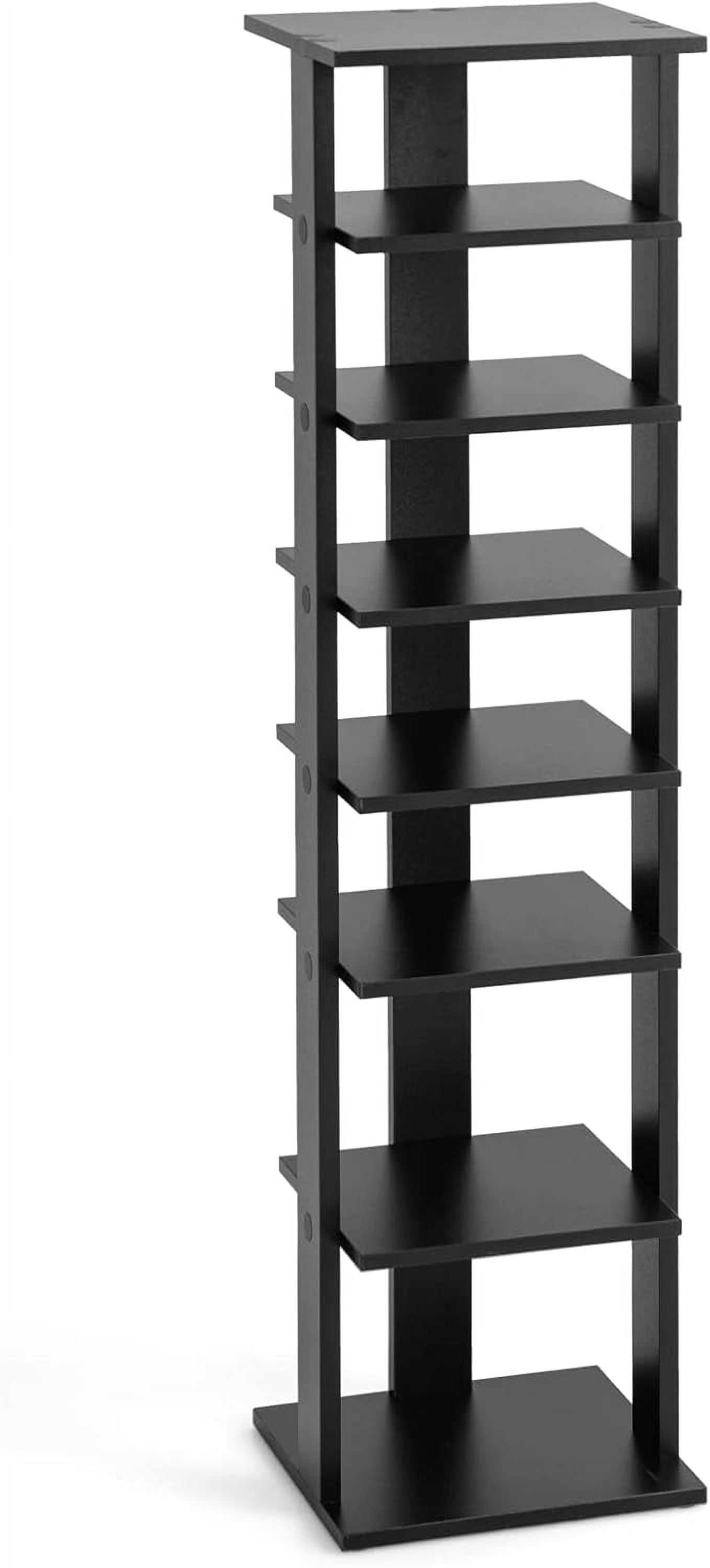 7 Tier Vertical Shoe Rack Tall Shoe Tower w/Anti-Toppling Devices Free ...