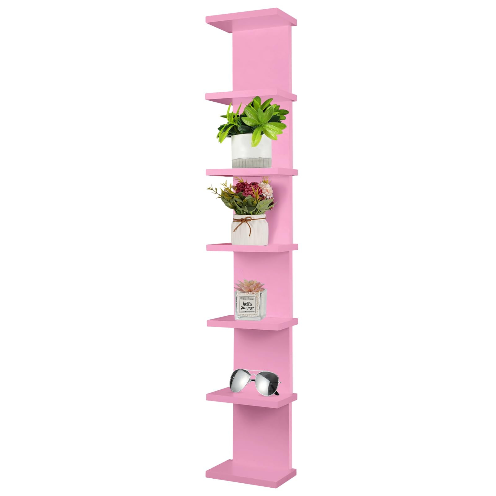 7 Tier Wall Shelf Unit - Lack Floating Shelf, Floating Shelf, Vertical ...