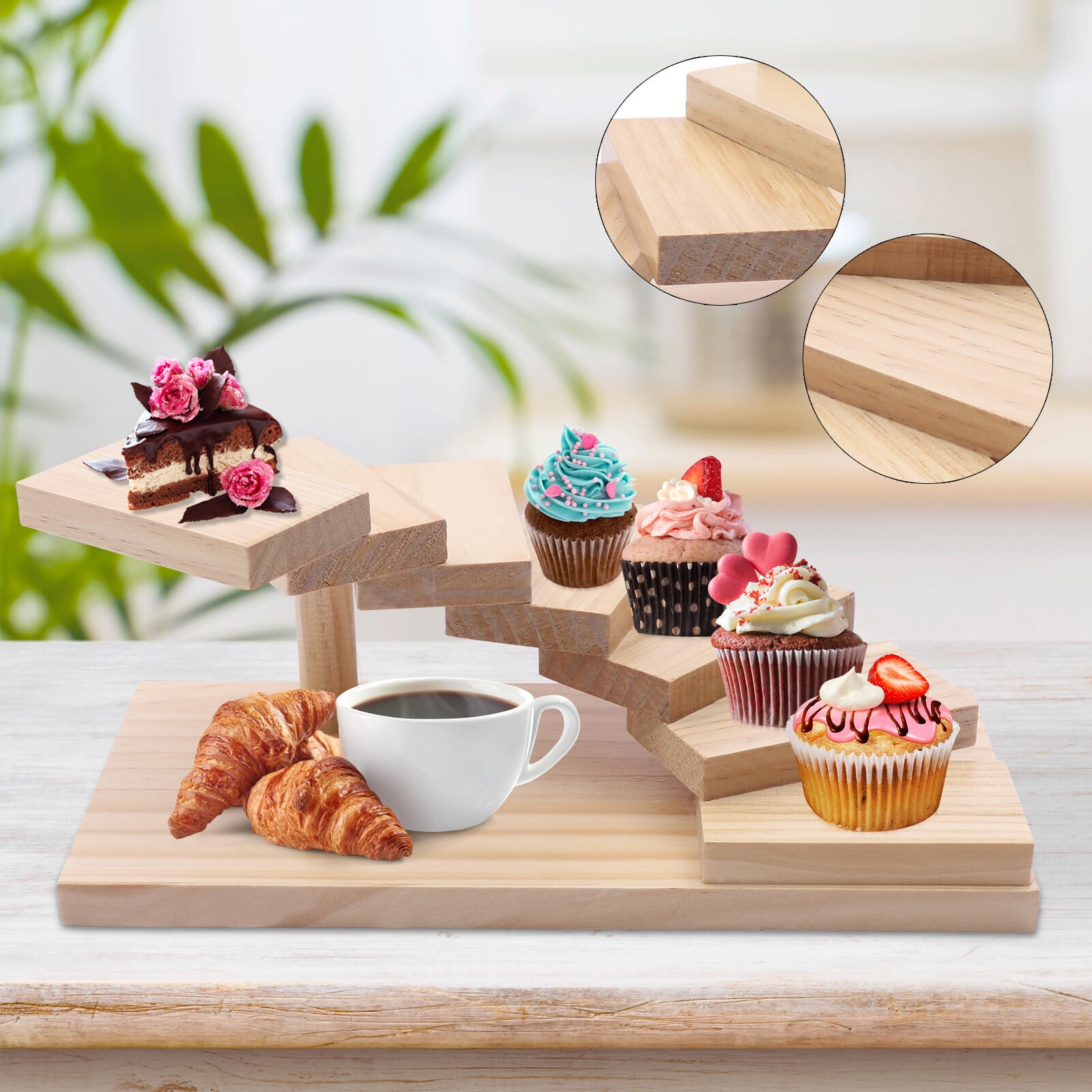 7 Tiers Staircase Japanese cuisine Rack Sushi Display Rack Dessert ...