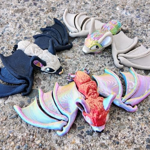 7" Tiny Bat Articulating Fidget - Halloween-Themed Decor - Desktop ...