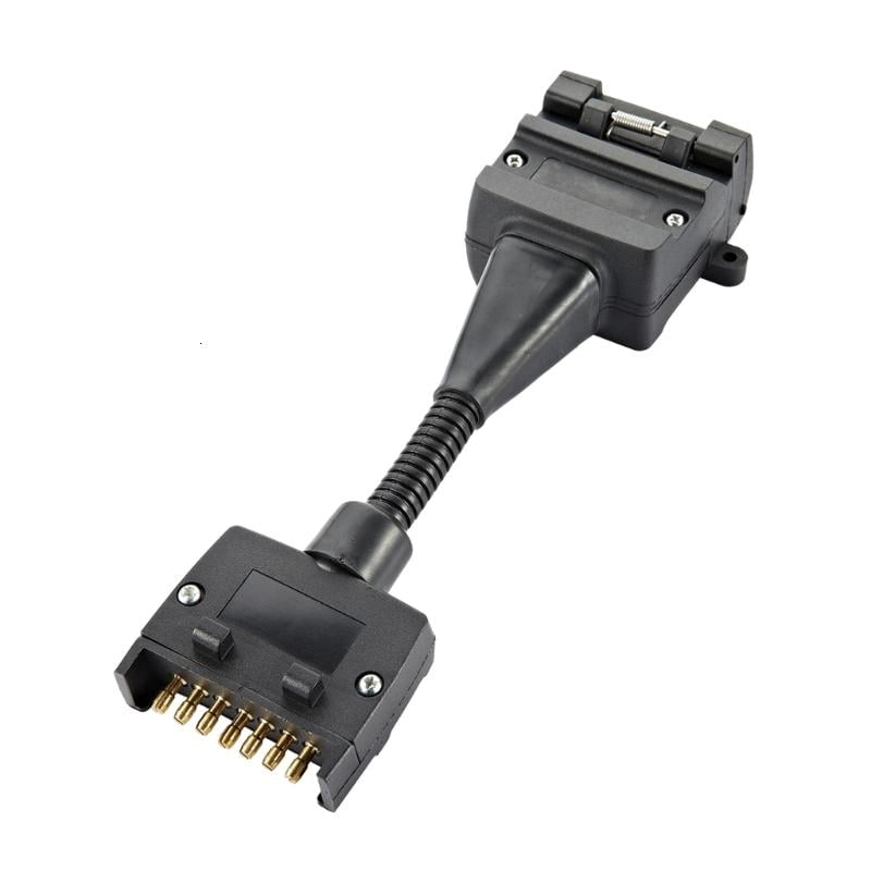 7 To 12 Pin Adapter Cord With Helical Design Safe For Tractors ...