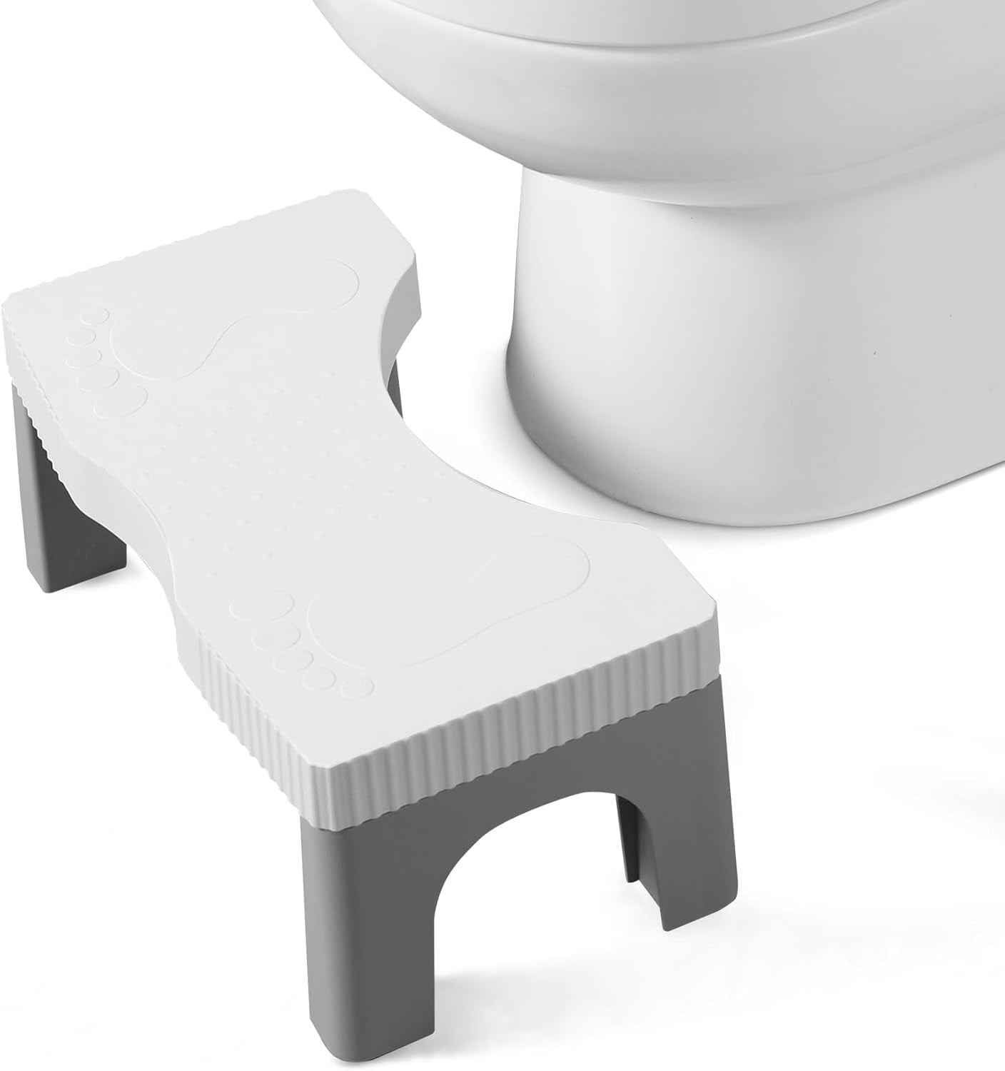 7” Toilet Potty Stool - Proper Posture Squatting Poop Step for Adults ...