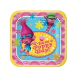 7" Trolls Square Paper Party Plate, 8ct - Walmart.com