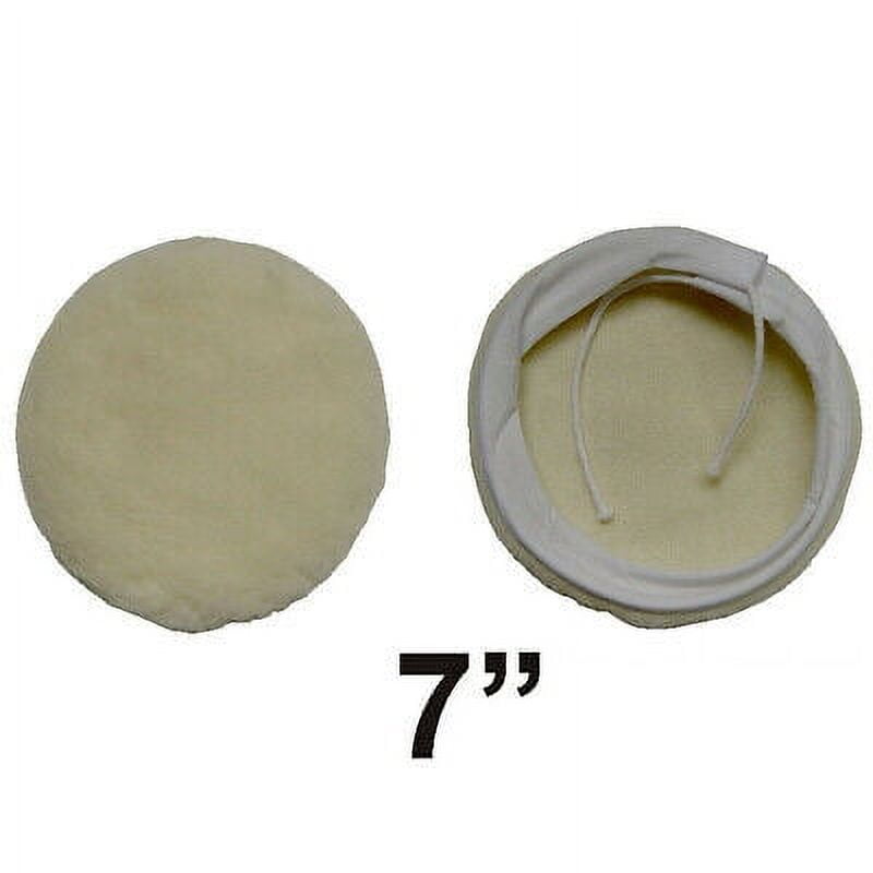 7" Universal Fit Polishing Buffing Bonnet CHIW202 Reusable Padded ...