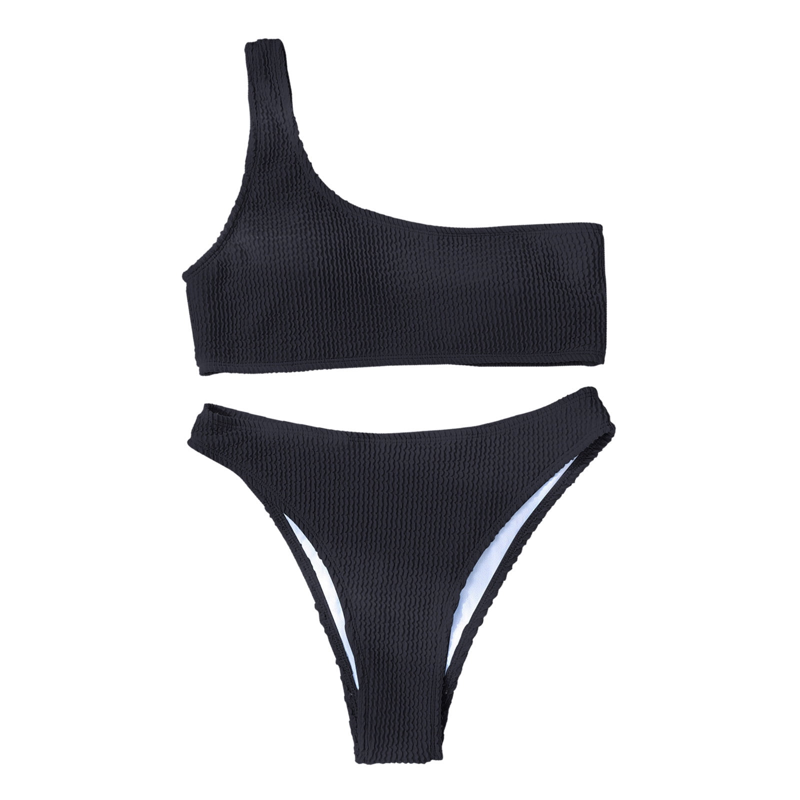 7 V85 Black Womens Sexy Hawaiian Pushup Triangle Two Piece Tropical