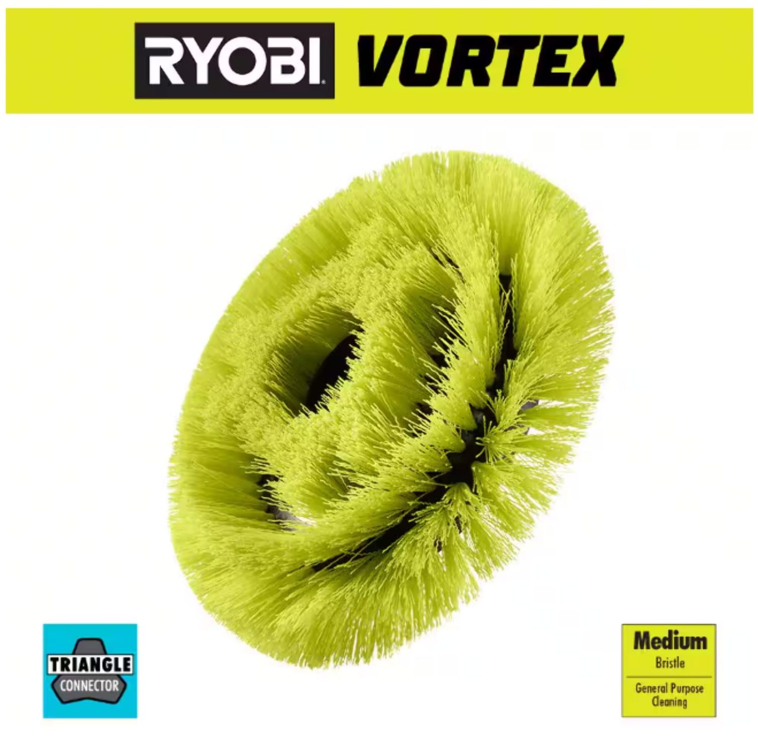 RYOBI 7 in. VORTEX Medium Bristle Brush - Walmart.com